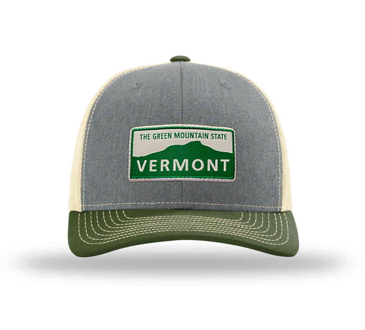 Vermont Green Mountains Hat (Grey/Birch/Olive) – The Middlebury Shop